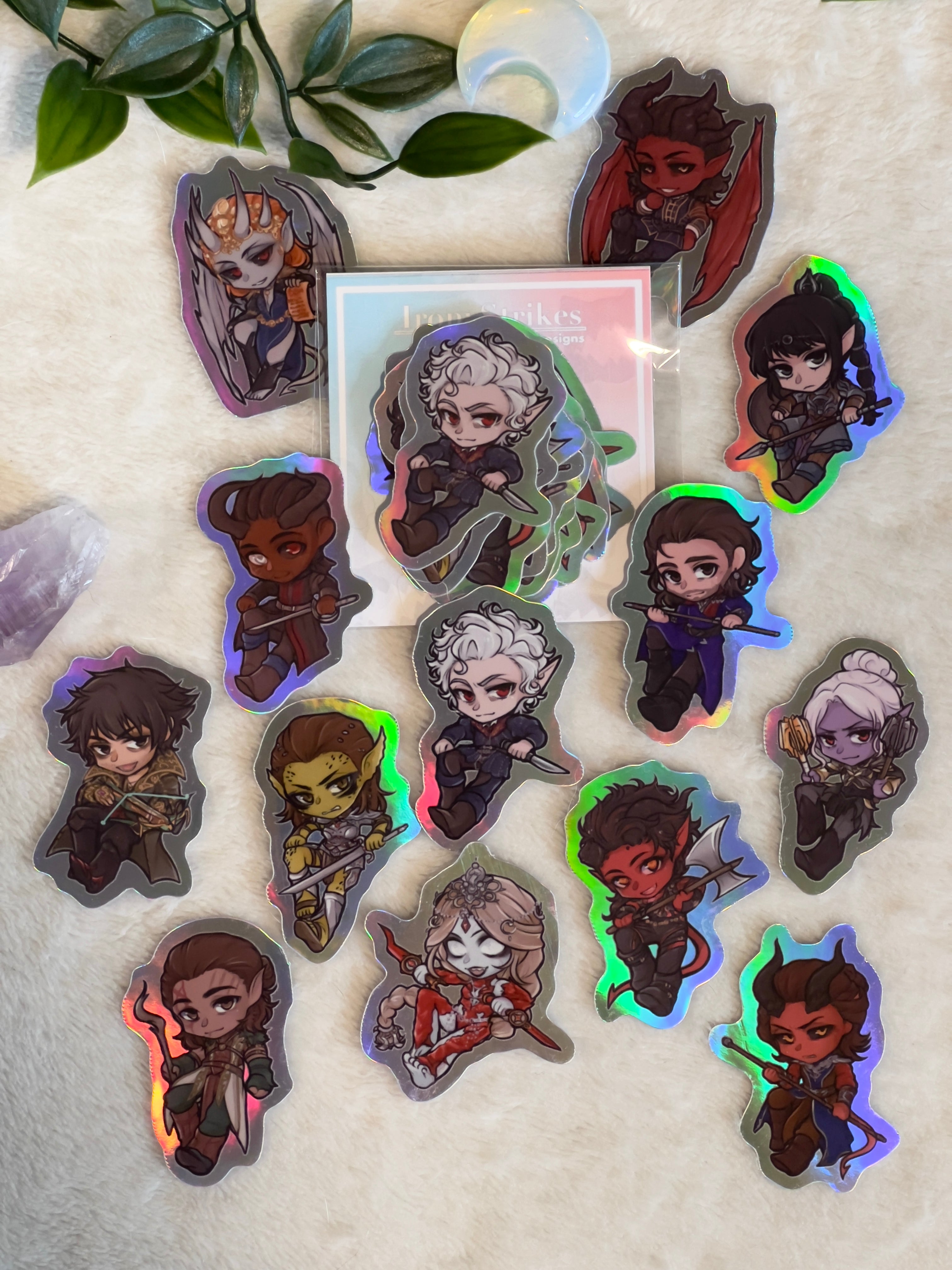 [PACK] BG3 Holographic Stickers – Ironystrikes